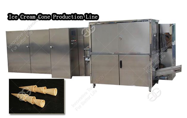 Industrial Ice Cream Cone Production Process